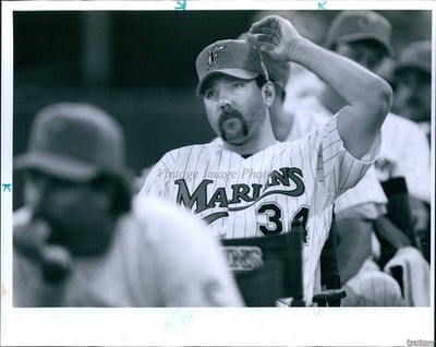 1994 Bryan Harvey Sits In The Bullpen Awaiting His Comeback Sports 8X10 ...