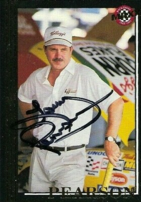 Larry Pearson signed 1992 BLACK MAXX trading card NASCAR #41 | eBay