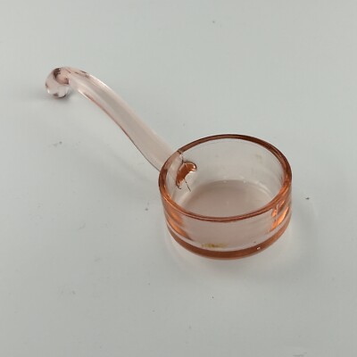 Pink Depression Glass Ladle Scoop 5” VTG Mayonnaise Spoon Condiments ...