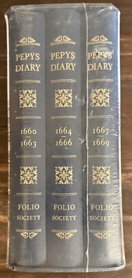 PEPYS DIARY Robert Latham 3 Volume Hardcover Set 1660-1669 Folio ...
