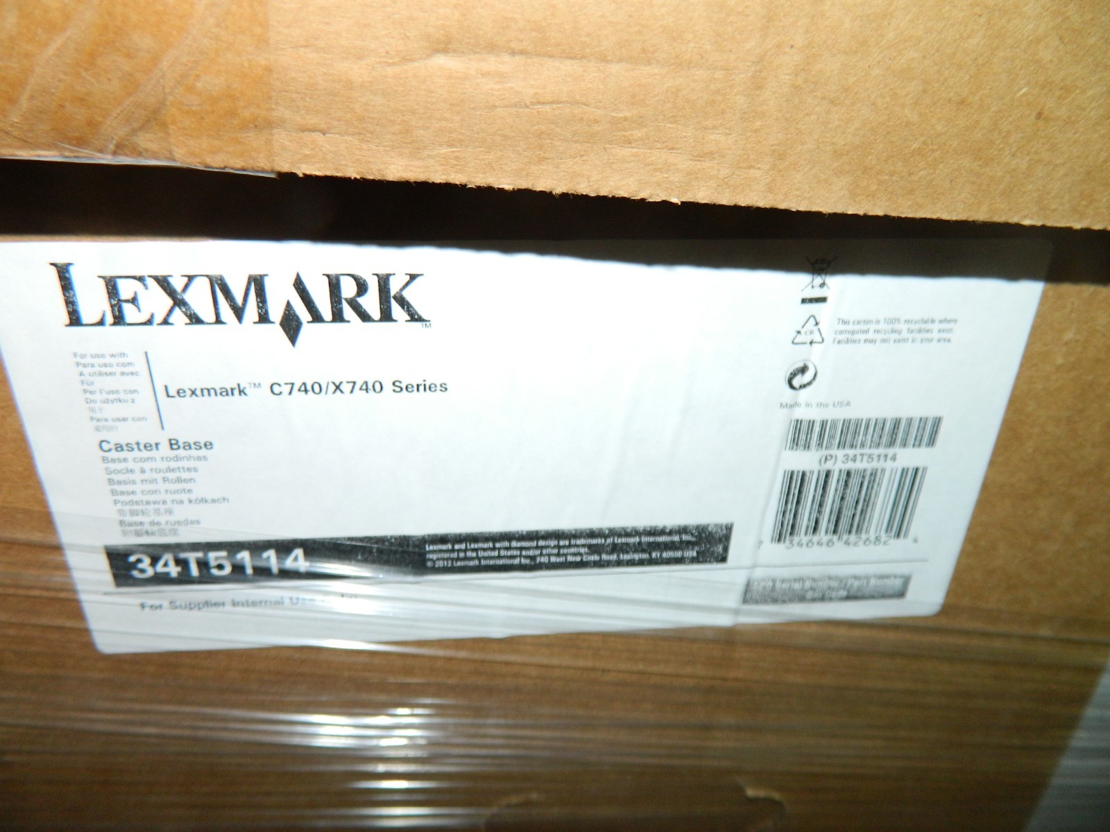 New Genuine Lexmark Caster Base 34T5114 Printer Stand C740 X740 C746 ...