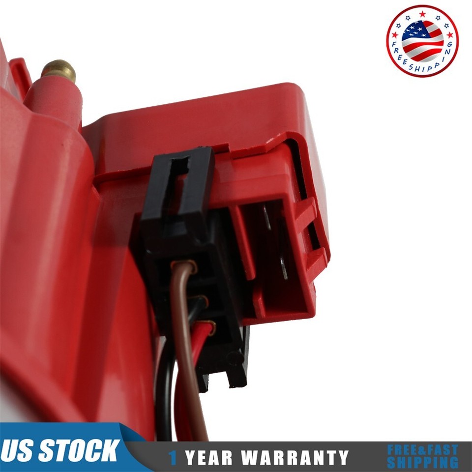 Red 6522R HEI Ignition Distributor 6 Cylinder For GM 250 Chevy 292 230 ...