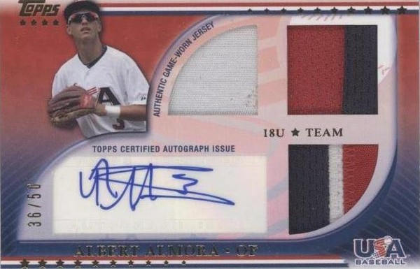 2010 Topps USA Baseball Team - Autograph Relics Patches #USAAR-AA ...