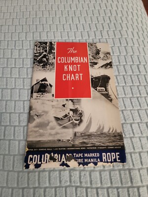 The Columbian Knot Chart Rope Tape Marked Pure Manila Vintage Boy Scout ...
