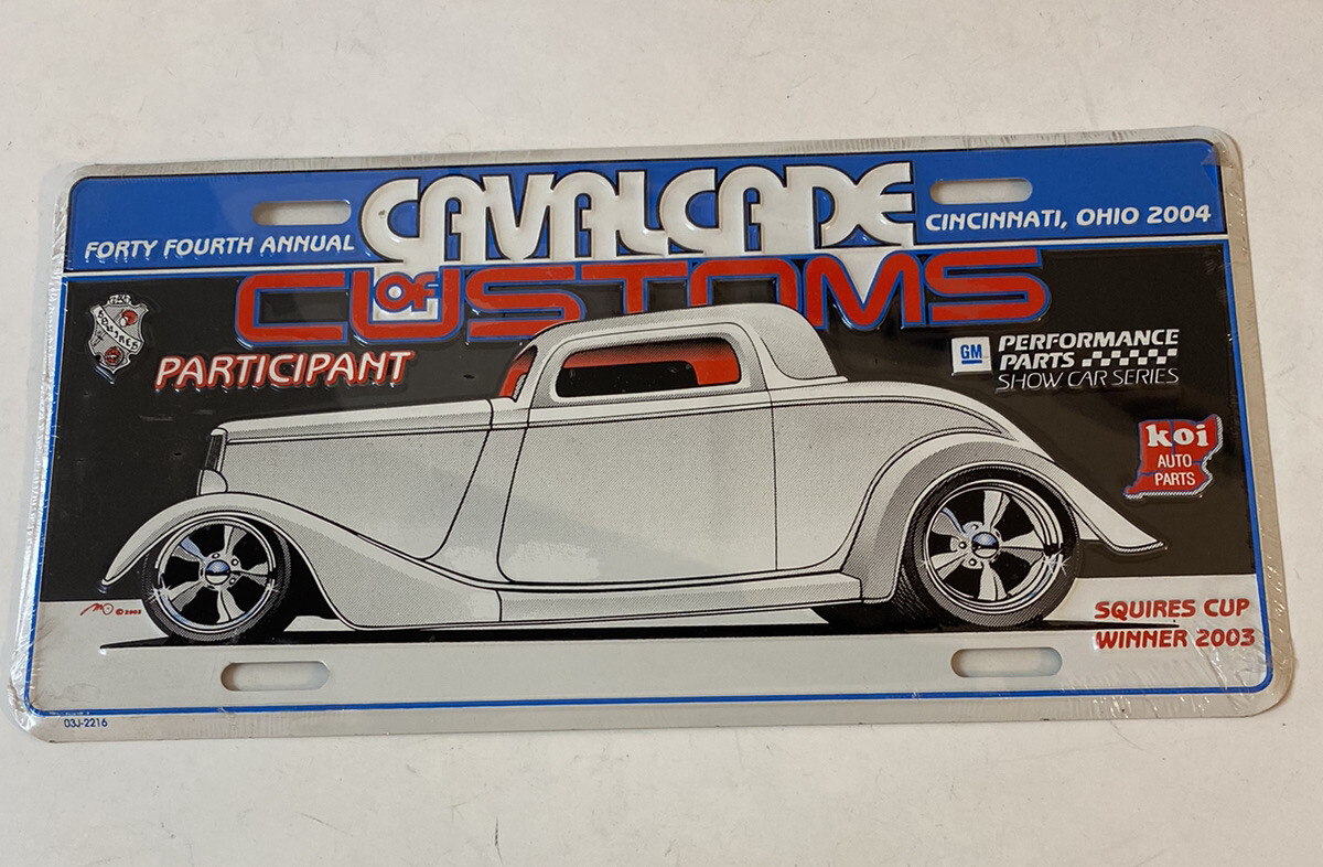 44th Annual Cincinnati Ohio cavalcade of customs 2004 License Plate ...