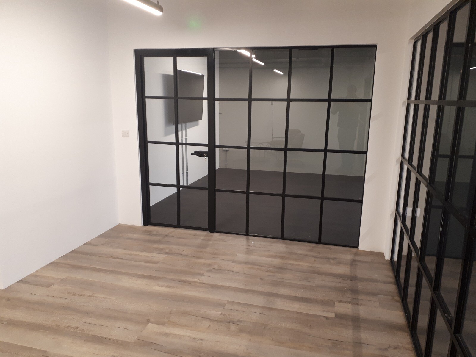 Axis Black Frame Glass Wall Build Your Own Crittall Crital Style Glass ...