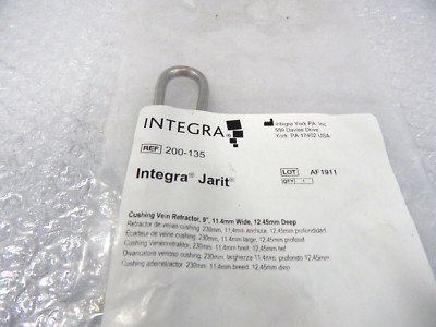 INTEGRA JARIT 200-135 CUSHING VEIN 9'' RETRACTOR 11.4mm WIDE 12.45 DEEP ...