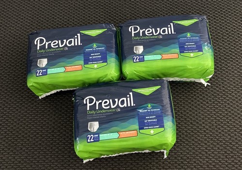 3 Packs-Prevail Underwear Extra Absorbency Youth/Small - 22 Pull-ups ...