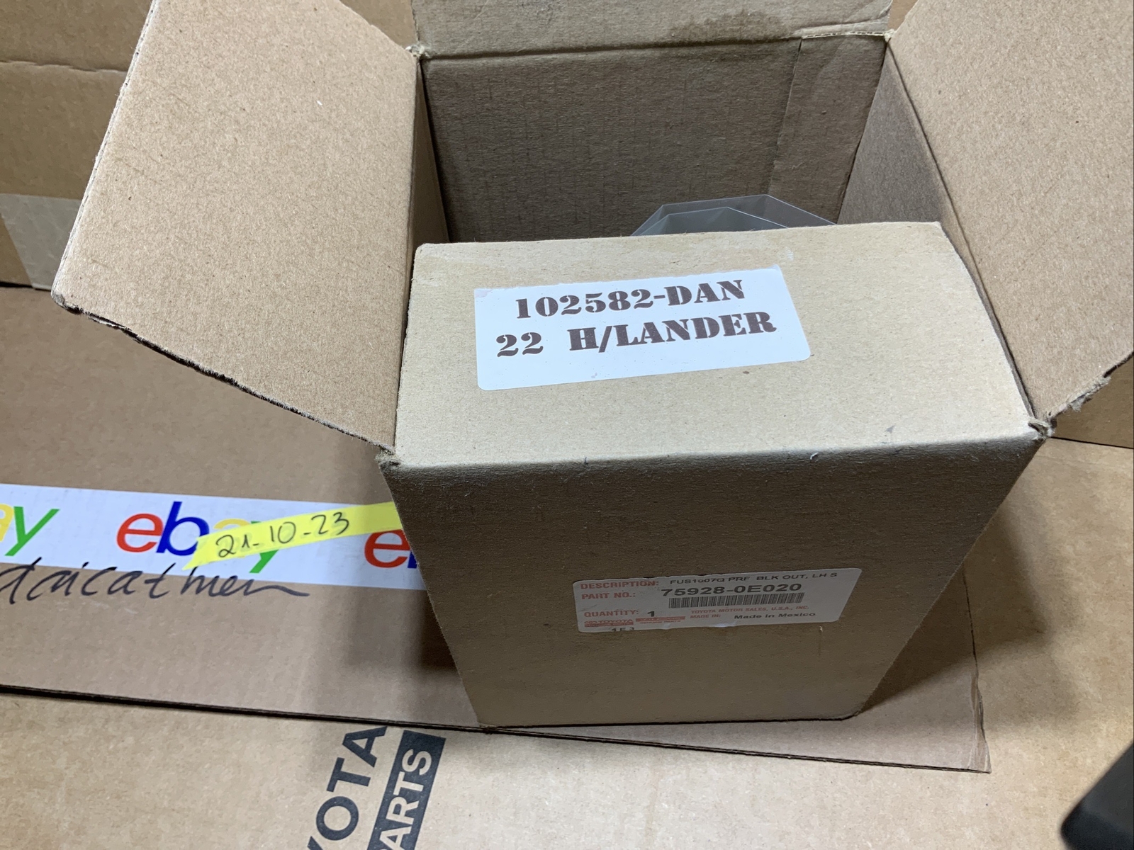 2020-2025 Toyota Highlander Front Left Black Out Tape 75928-0E020 LH ...