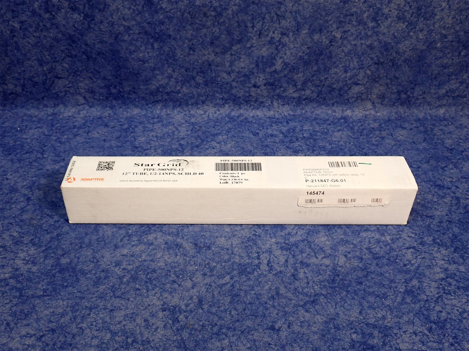 NEW Adaptive Technologies PIPE-500NPS-12 12" Tube, 40 NPT Threaded Pipe ...