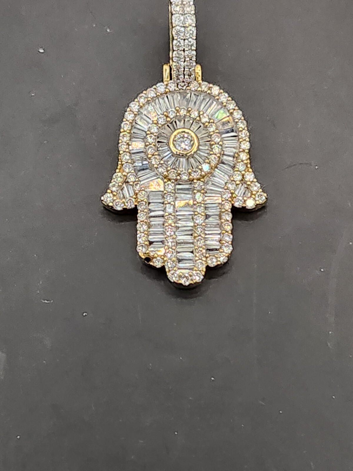 10k gold real diamond pendant men | eBay