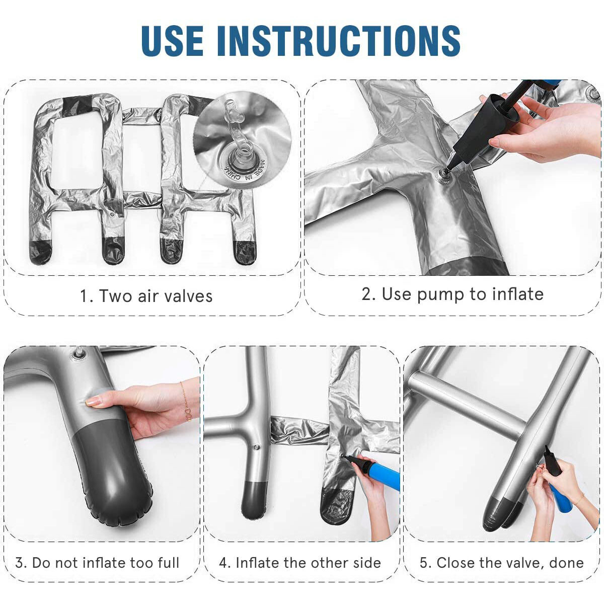 VDL Inflatable Blow Up Zimmer Frame And Or Walking Stick Novelty ...