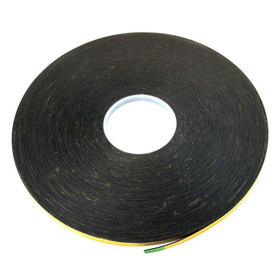 1mm x 50m Roll Double Sided Trim Foam Tape Glazing Security Mounting ...