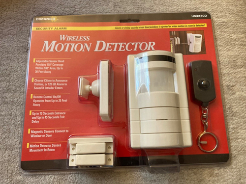DIMANGO Security Alarm NEW Unopened Wireless Motion Detector HS4340D | eBay