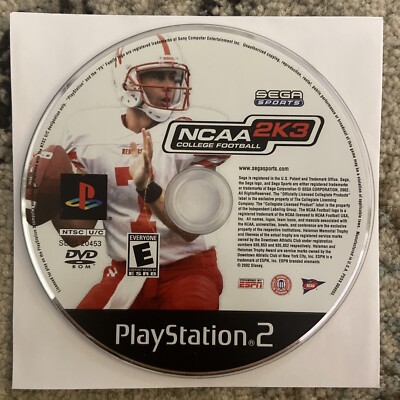 🔥 NCAA College Football 2K3 (PlayStation 2 PS2, 2002) VG Disc Only! See ...