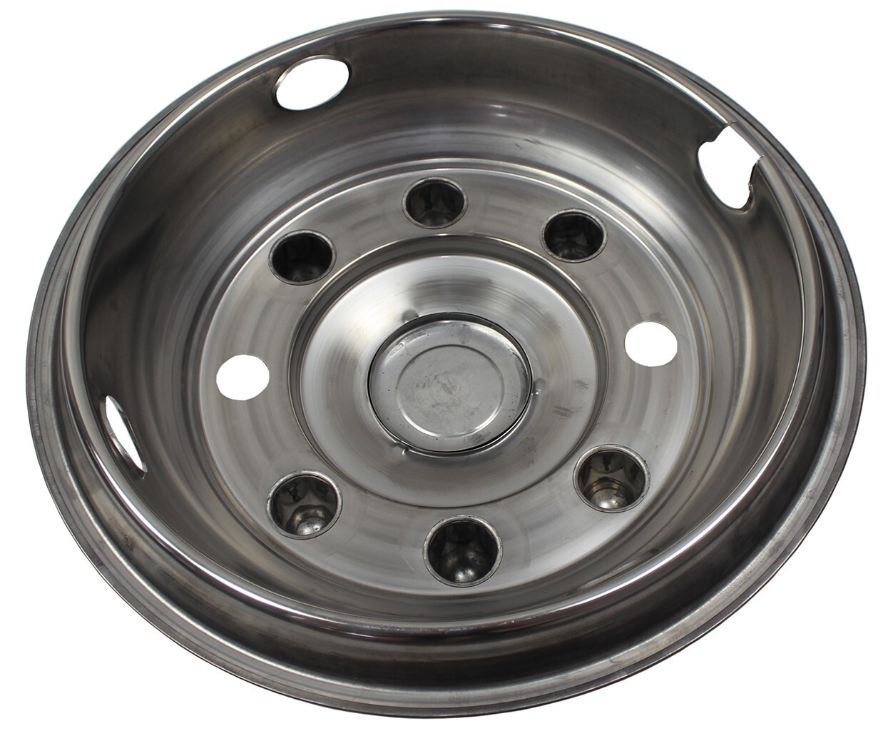 19.5" 8 LUG Stainless Dually Wheel Simulators For FORD F650 2004-2021 ...