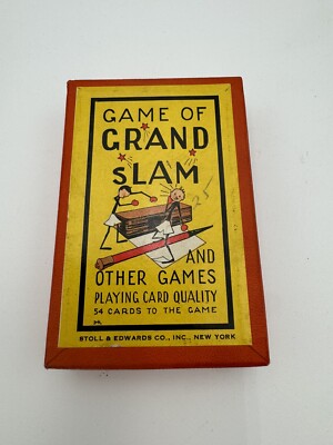 Game Of Grand Slam Playing Card Game Made in USA Vintage Stoll ...