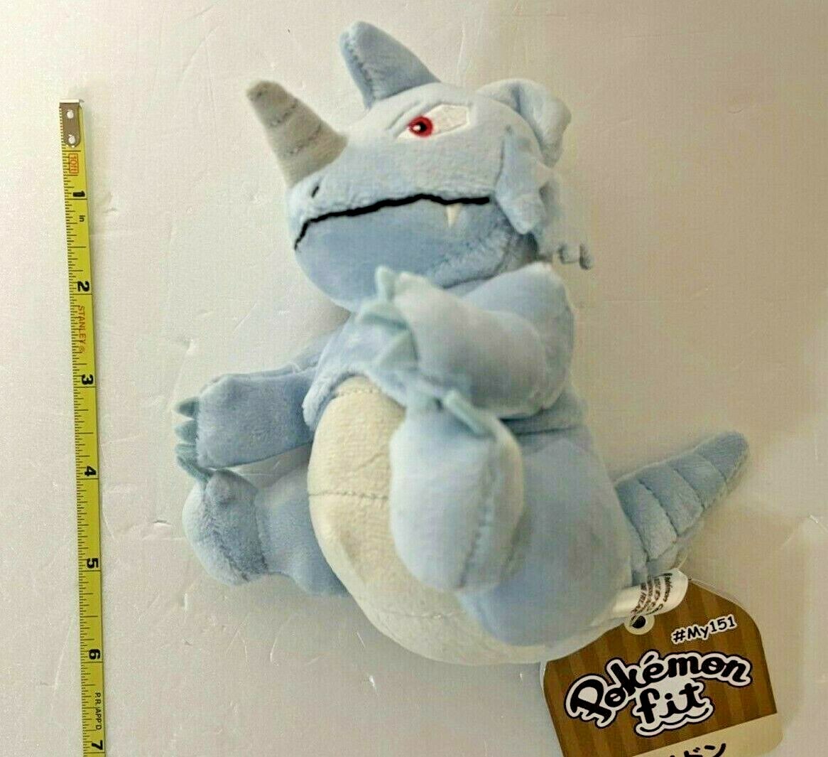 Pokemon fit Mini Plush Doll Rhydon 5.1 inch Stuffed Toy Pokemon Center ...