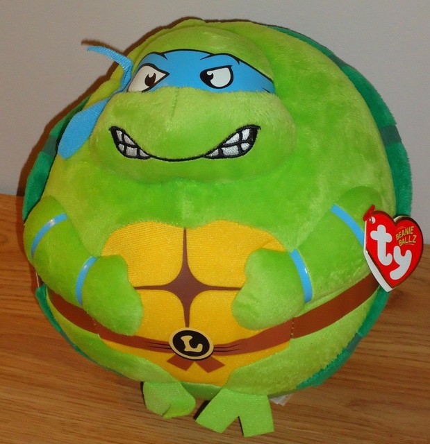 Teenage Mutant Ninja Turtles Ty Beanie Ballz 11 Inch Medium Plush Toy ...