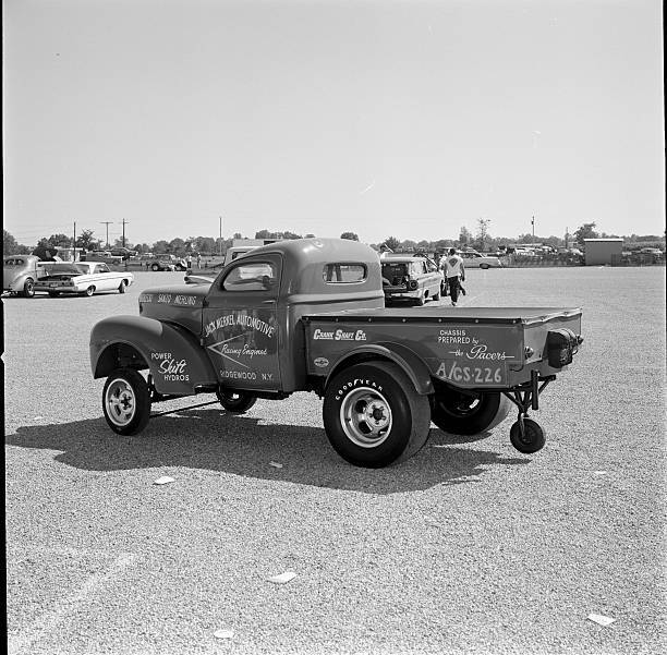Indianapolis Jack Merkel's A/Gas Supercharged truck RACING OLD PHOTO | eBay