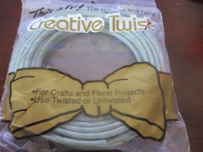 MPR Creative Twist Green Twisted Paper Ribbon Crafts 6 Yards NEW! FREE ...