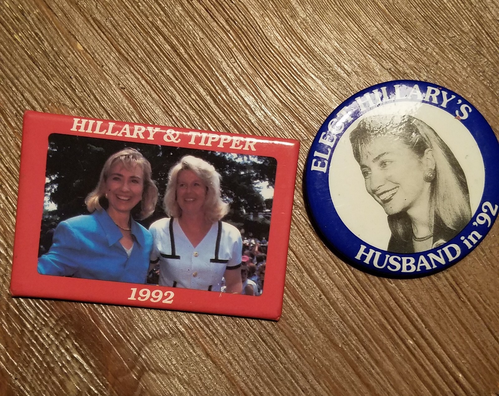 1992 HILLARY CLINTON bill campaign pins pinback button presidential ...