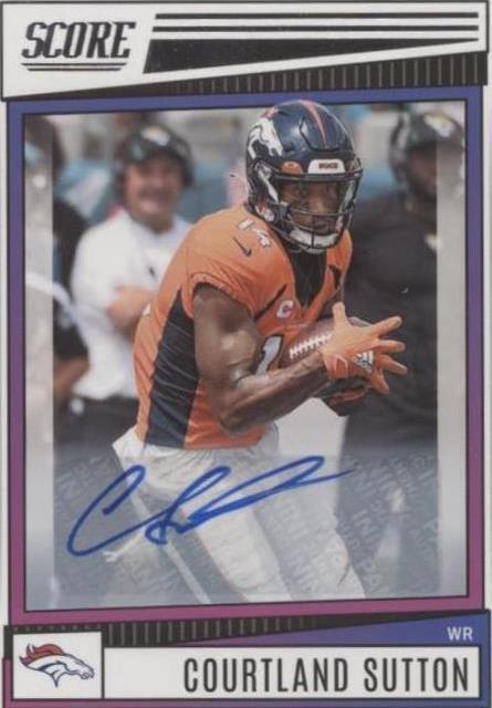 2022 Score - Courtland Sutton #74 Signatures (AU) for sale online | eBay
