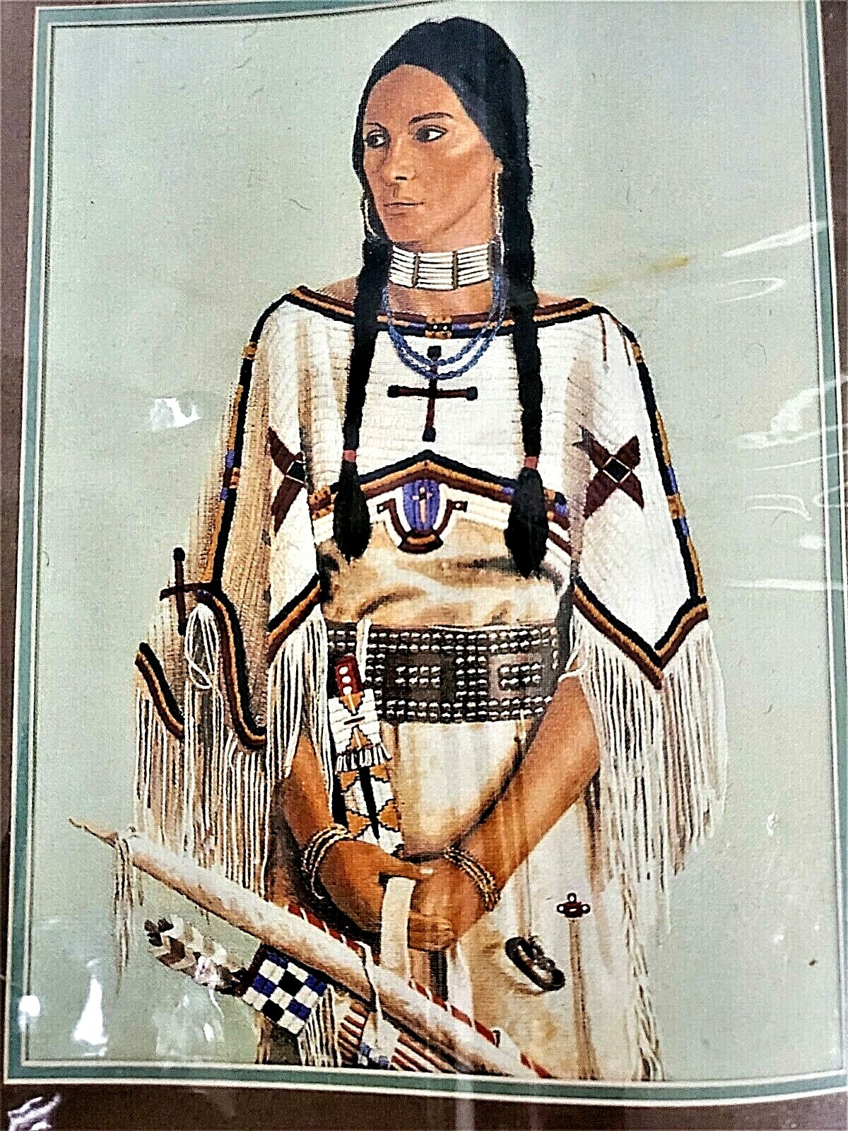 Sioux Maiden Crewel Needlepoint Embroidery Kit 1993 Dimensions 1424 for ...