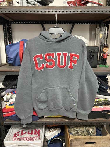 Vintage CSUF Hoodie M Cal California State University Fullerton Russell ...
