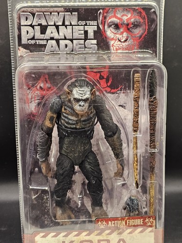 KOBA POTA ACTION FIGURE DAWN OF THE PLANET OF THE APES CHIMP NECA MOSC ...