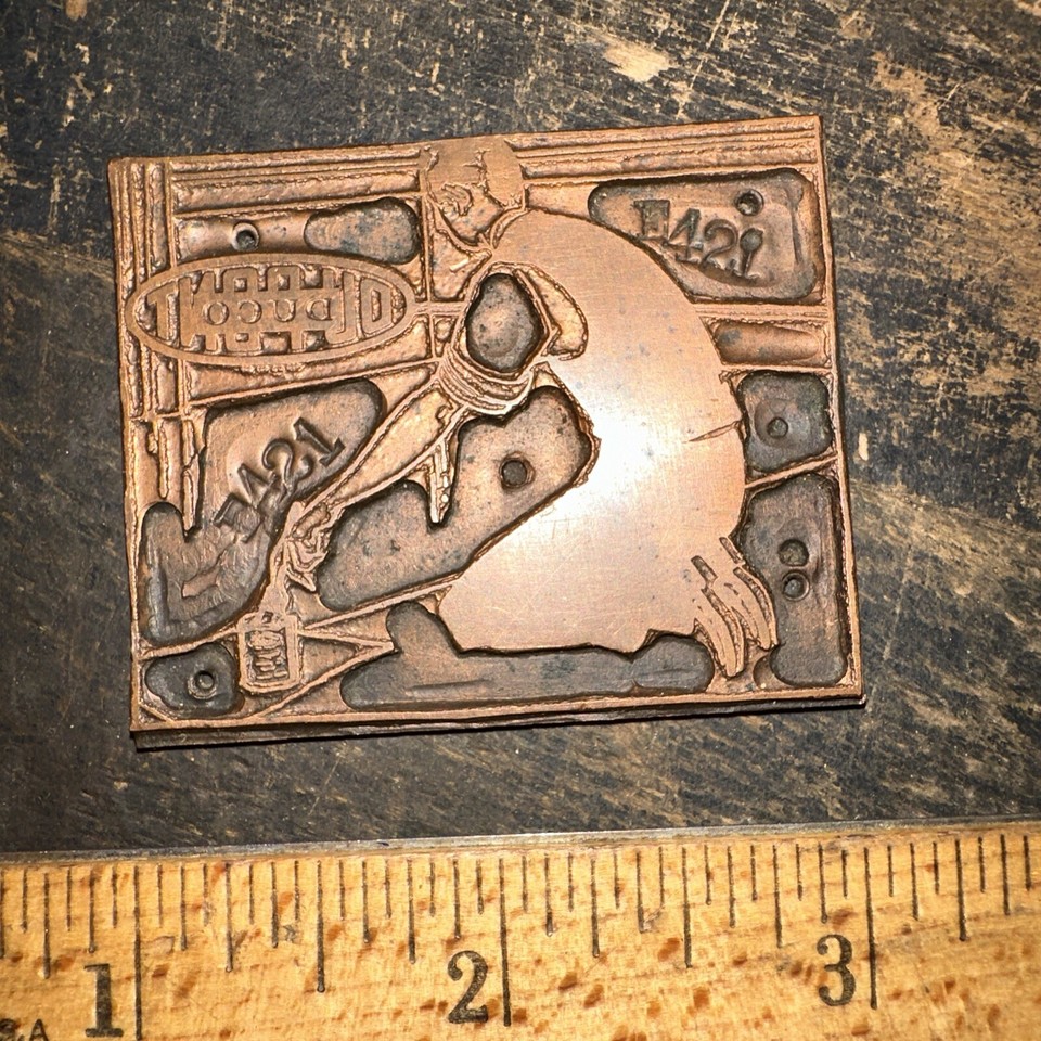 Printing Block ( Woman Using DuPont Product ) Needs Wood Backing! DUCO ...