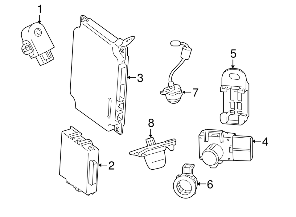 Genuine Lexus Park Sensor Retainer 89348-33100-E3 | eBay