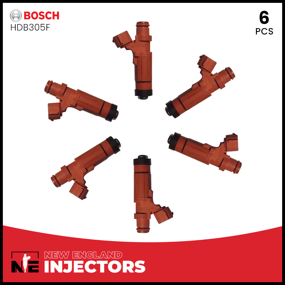 Jecs Flow Matched Fuel Injector Set for 2004-2010 Mitsubishi 3.8 ...