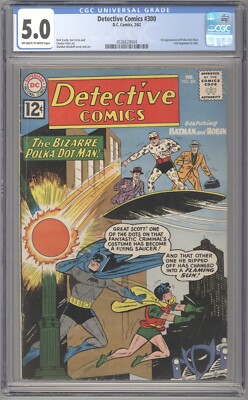 Detective Comics #300 DC 1962 CGC 5.0 VG/FN 1st Polka-Dot Man – Suicide ...