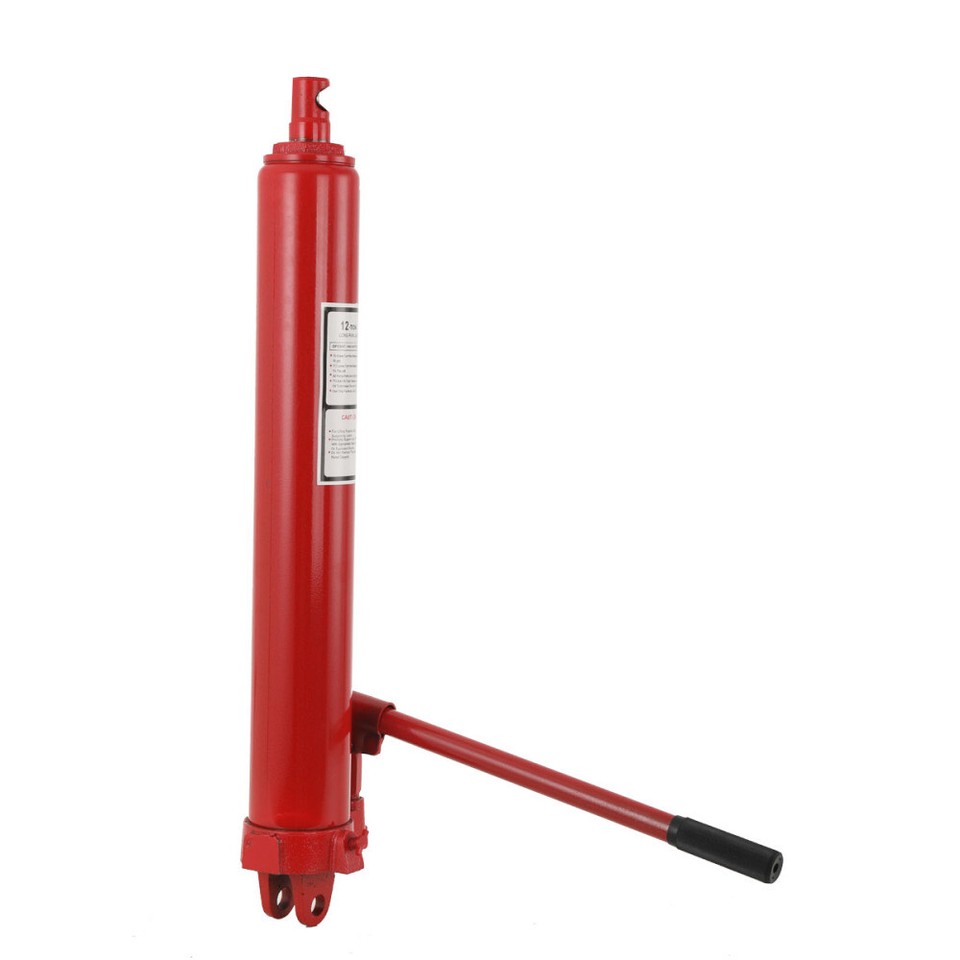 12Ton Hydraulic Long Ram Jack 500mm Manual Cherry Picker Engine Hoist ...