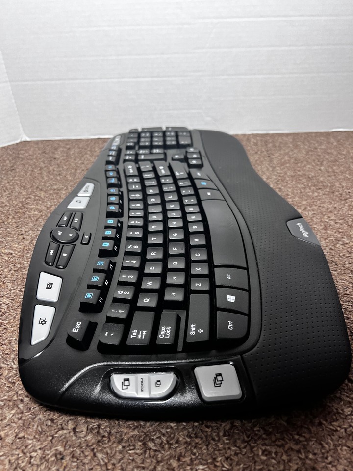 Logitech K350 Comfort Wave Ergonomic Wireless Keyboard Tested with ...