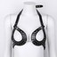 Sexy Women PU Leather Open Cup Chest Bra Body Top Harness Adjustable ...
