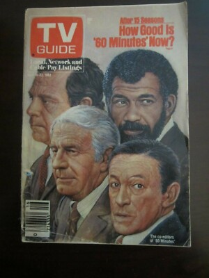 TV Guide April 1983 60 Minutes Mike Wallace Reasoner Ed Bradley Safer ...