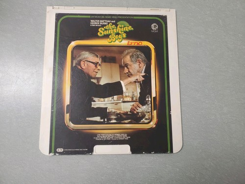 The Sunshine Boys RCA Selectavision CED Videodisc Vintage 1975 MGM Home ...