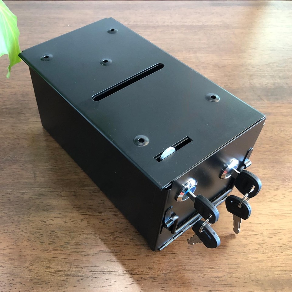 Poker Table Drop Rake Box with Money Bill Slot for Poker and Blackjack ...