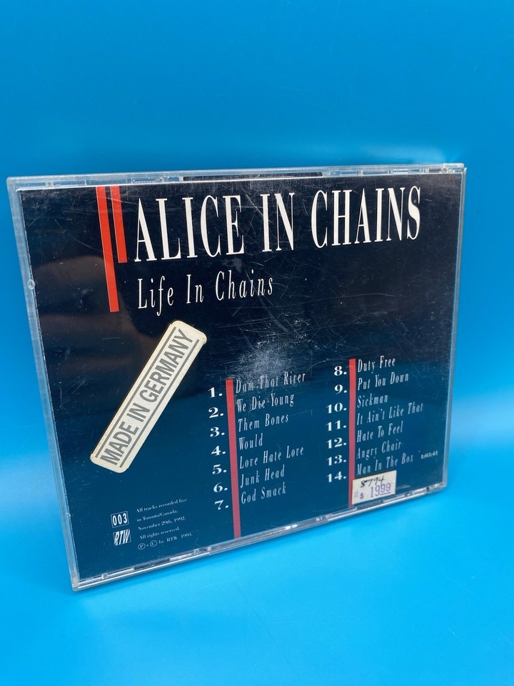 Alice In Chains Life In Chains CD Live In Toronto 1992 | eBay