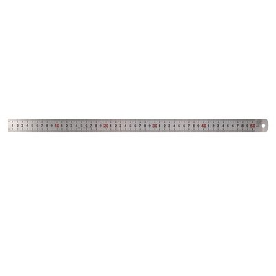 Side Scale Stainless Steel Straight Ruler Measuring Tool 50cm L8J29822 ...