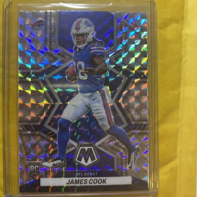 2022 Mosaic James Cook RC NFL Debut Silver Prizm #285 Buffalo Bills RC ...