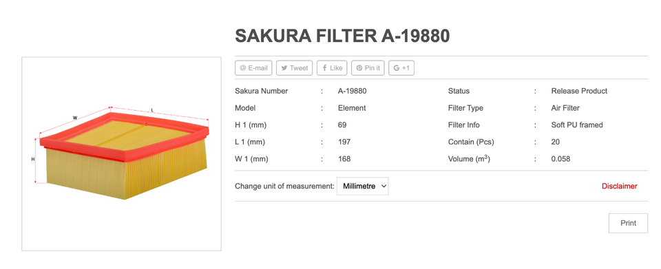 Air Filter FORD / 8V21-9601-A1A / FOR Fiesta Mk7 2008 - 2016 | eBay