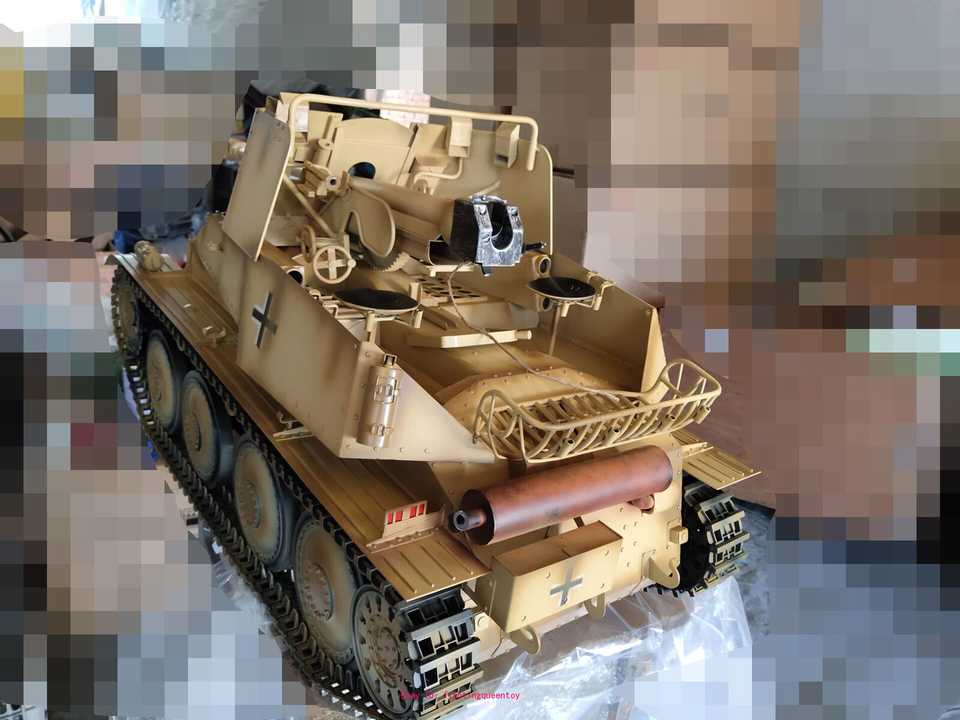 GO-TRUCK 1/6 German WWII Weasel Tank Metal Sd.Kfz.13 Sand Color For 12 ...