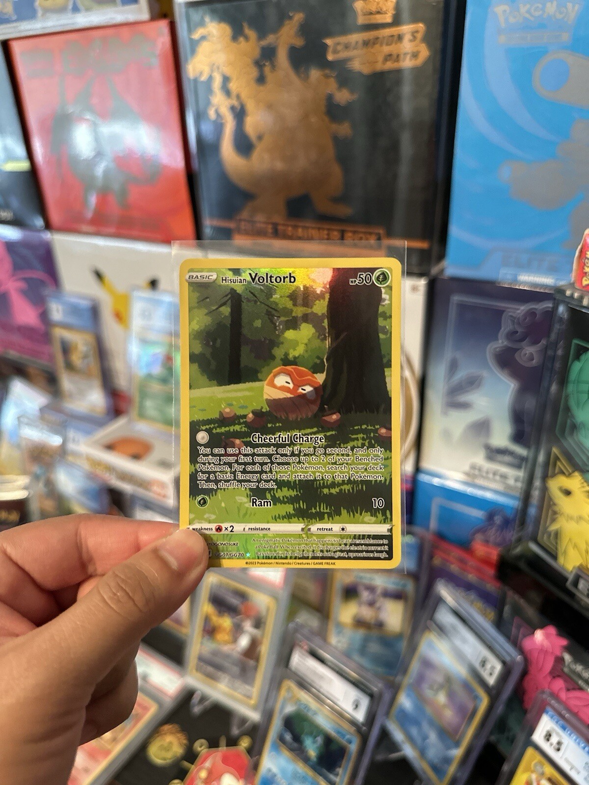 Pokémon TCG Hisuian Voltorb Crown Zenith: Galarian Gallery GG01/GG70 ...