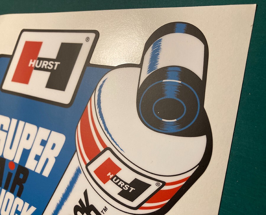 HURST SUPER AIR SHOCK VINYL DECAL STICKER - VINTAGE DRAG RACING | eBay