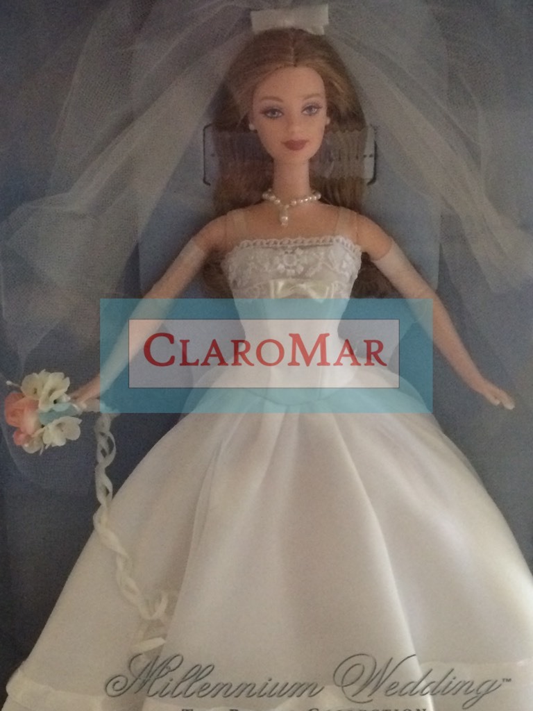 ☀️ BARBIE Collectors 1st in Series Millennium Wedding Bride Doll Blonde ...