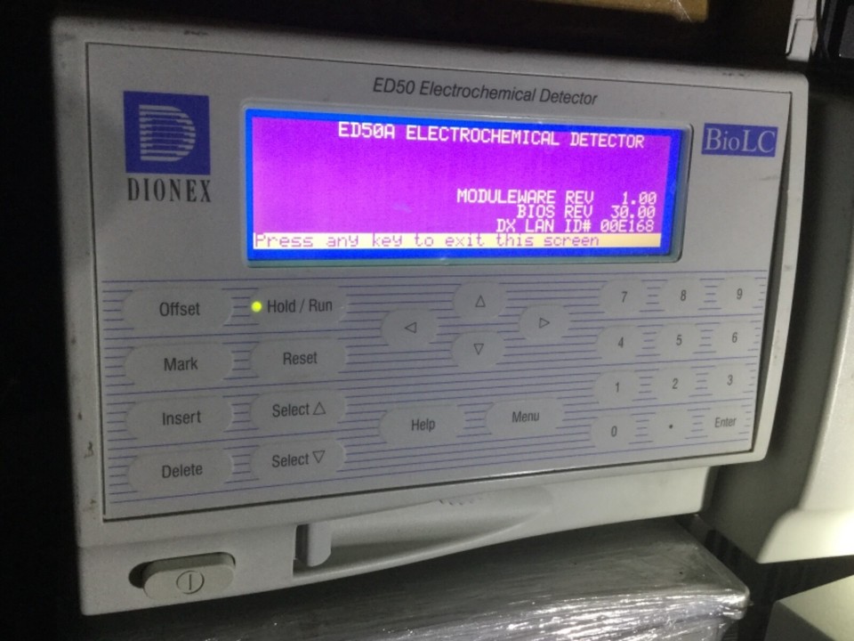 Dionex ED50 Electrochemical Detector w/ DX LAN (ED50A) CPU/LAN | eBay