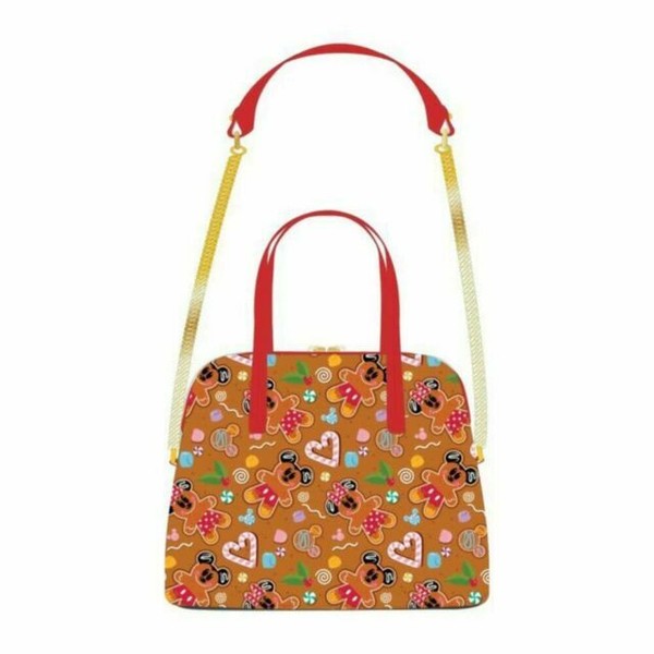 Loungefly Disney Seasonal Gingerbread AOP Crossbody for sale online | eBay